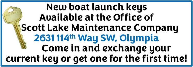 New Boat Launch Keys – Scott Lake Maintenance Company